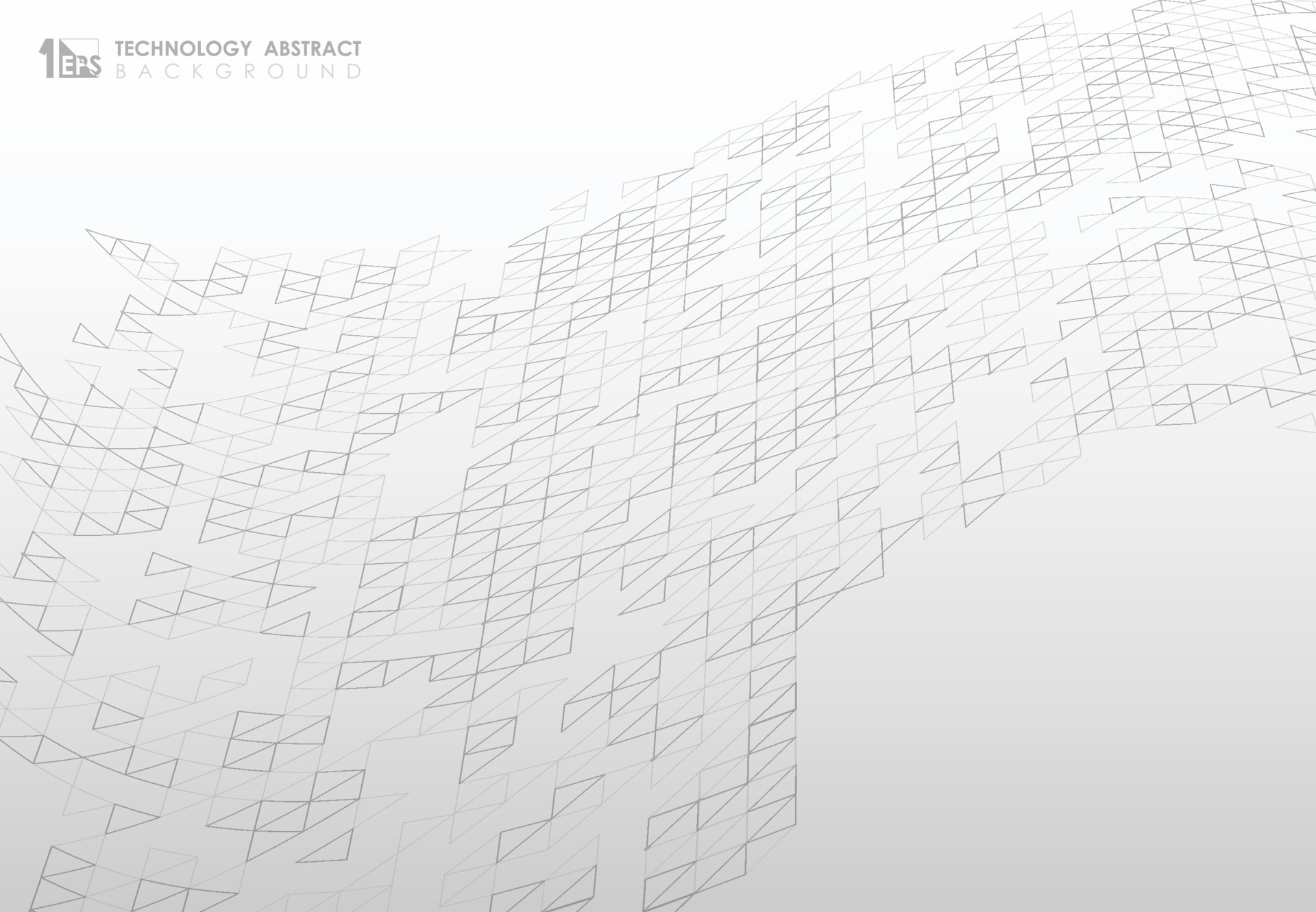 Abstract Triangle Pattern Design Of Technology Mesh Background