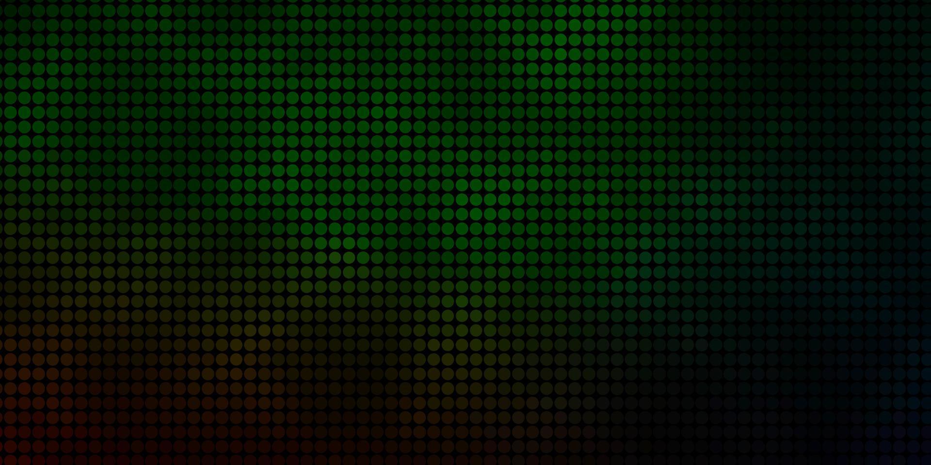 Dark Green Vector Pattern With Spheres 10534013 Vector Art At Vecteezy
