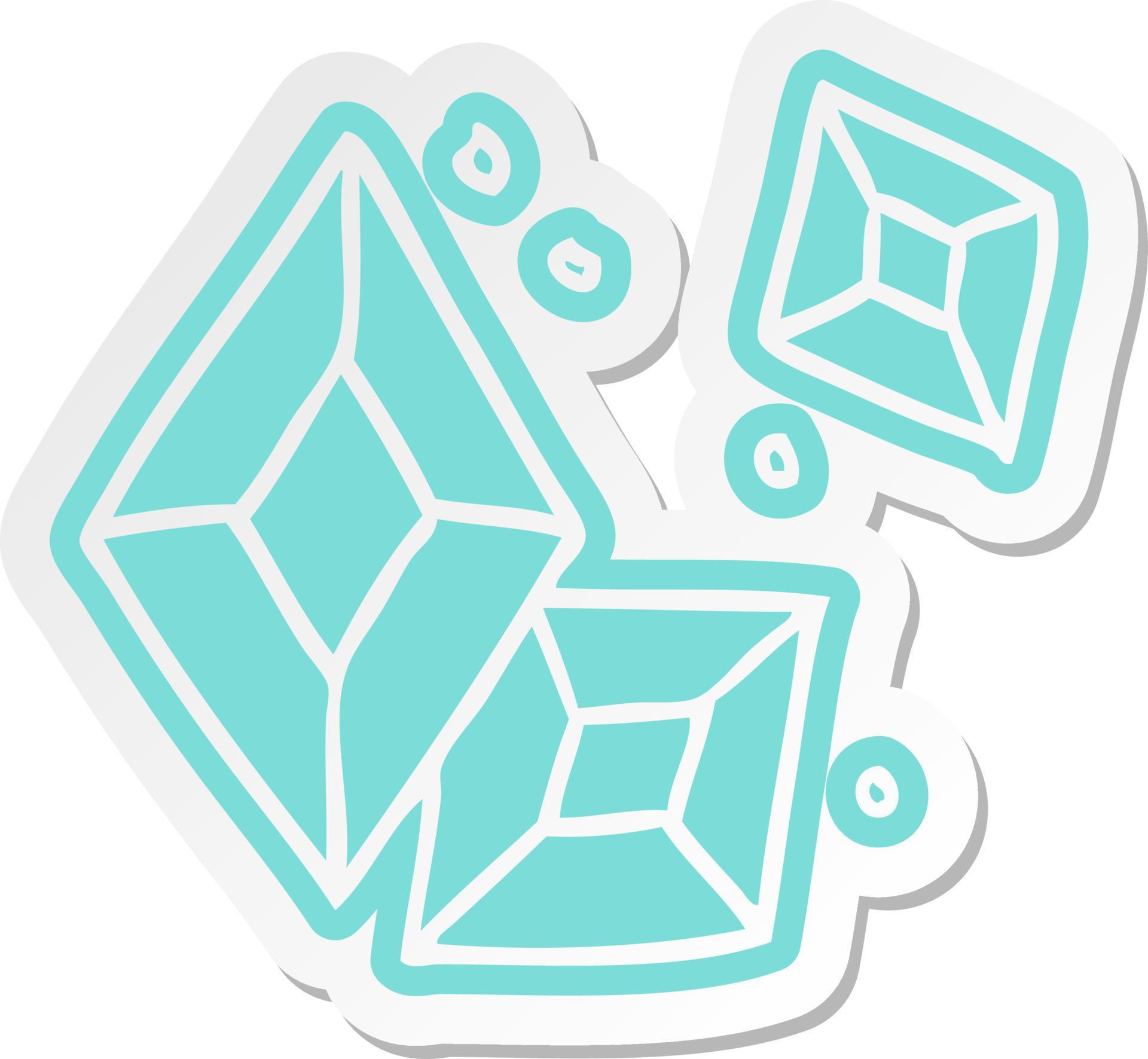Cartoon Sticker Of Some Ruby Gems 10546709 Vector Art At Vecteezy