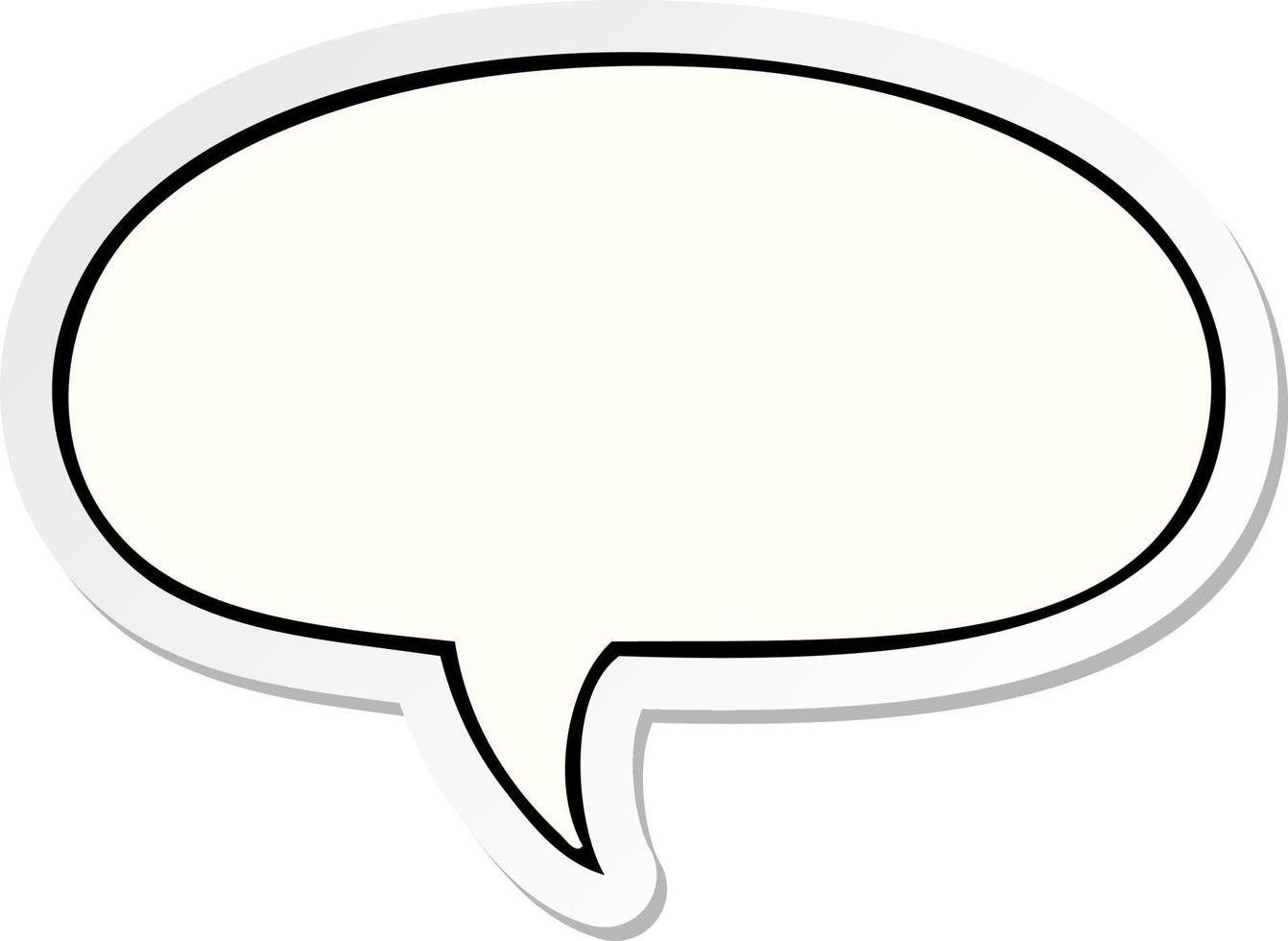 cartoon speech bubble sticker and speech bubble sticker 10547249 Vector ...