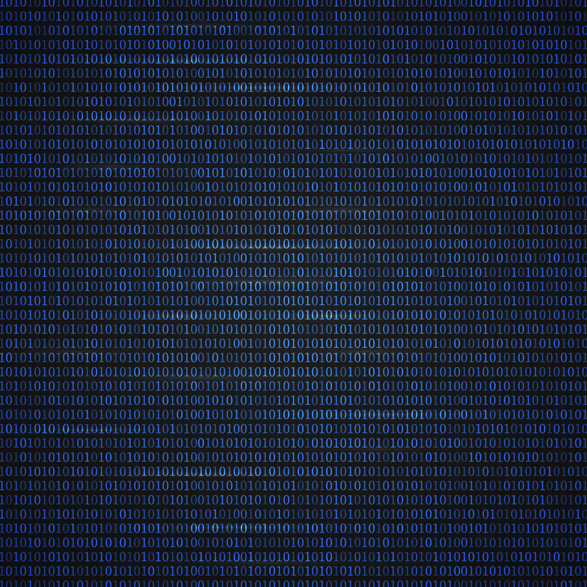 Binary Code Bright Blue Background Programming Code Dark Net Concept Digital Web Technology