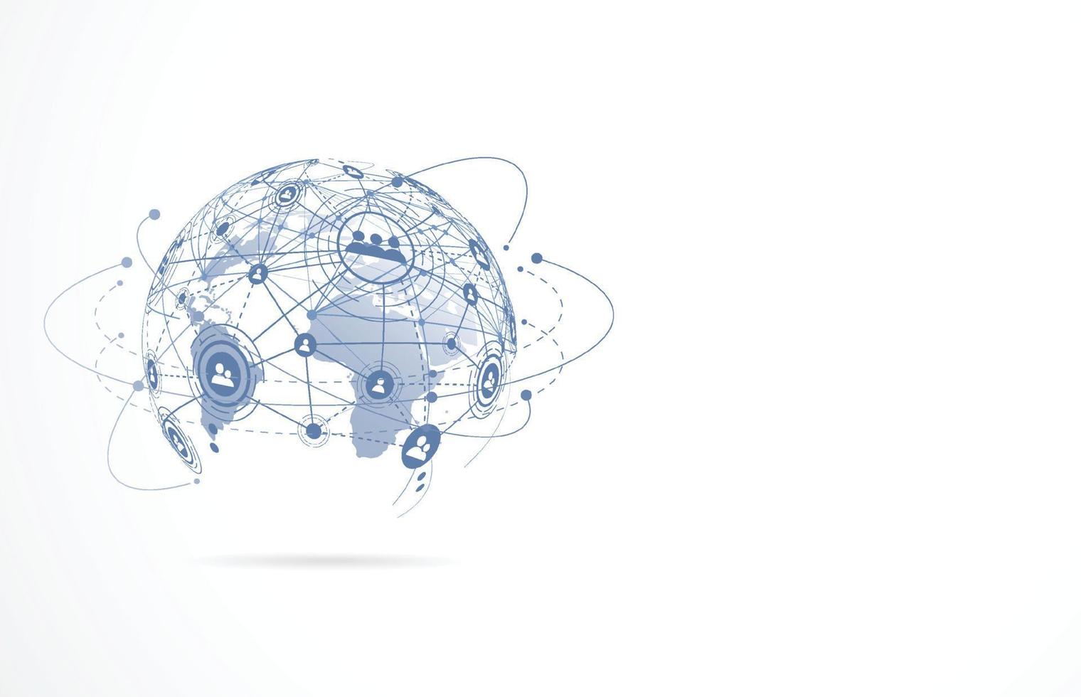 Global Network Connection World Map Point And Line Composition Concept Of Global Business