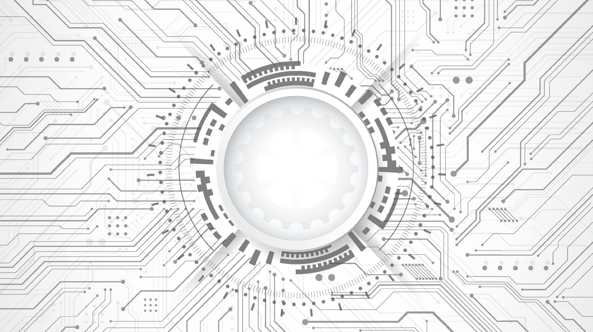 Abstract 3d Design Background With Technology Dot And Line Circuit