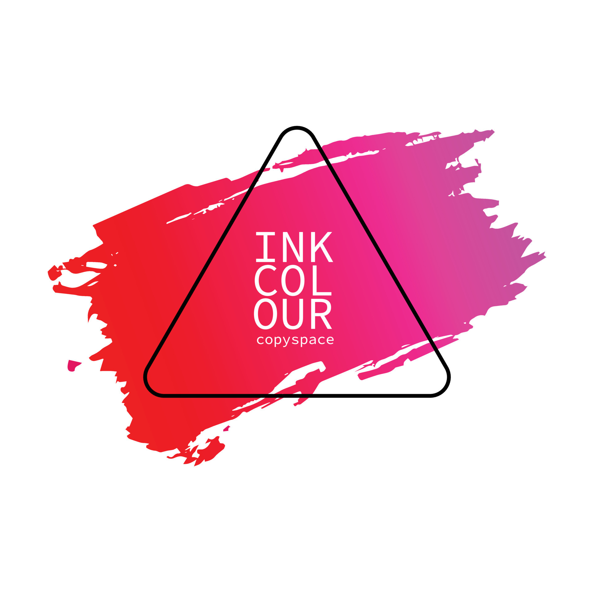 Colorful Gradient Ink Strokes For Graphic Design Elements Copy Space And Lower Third Abstract