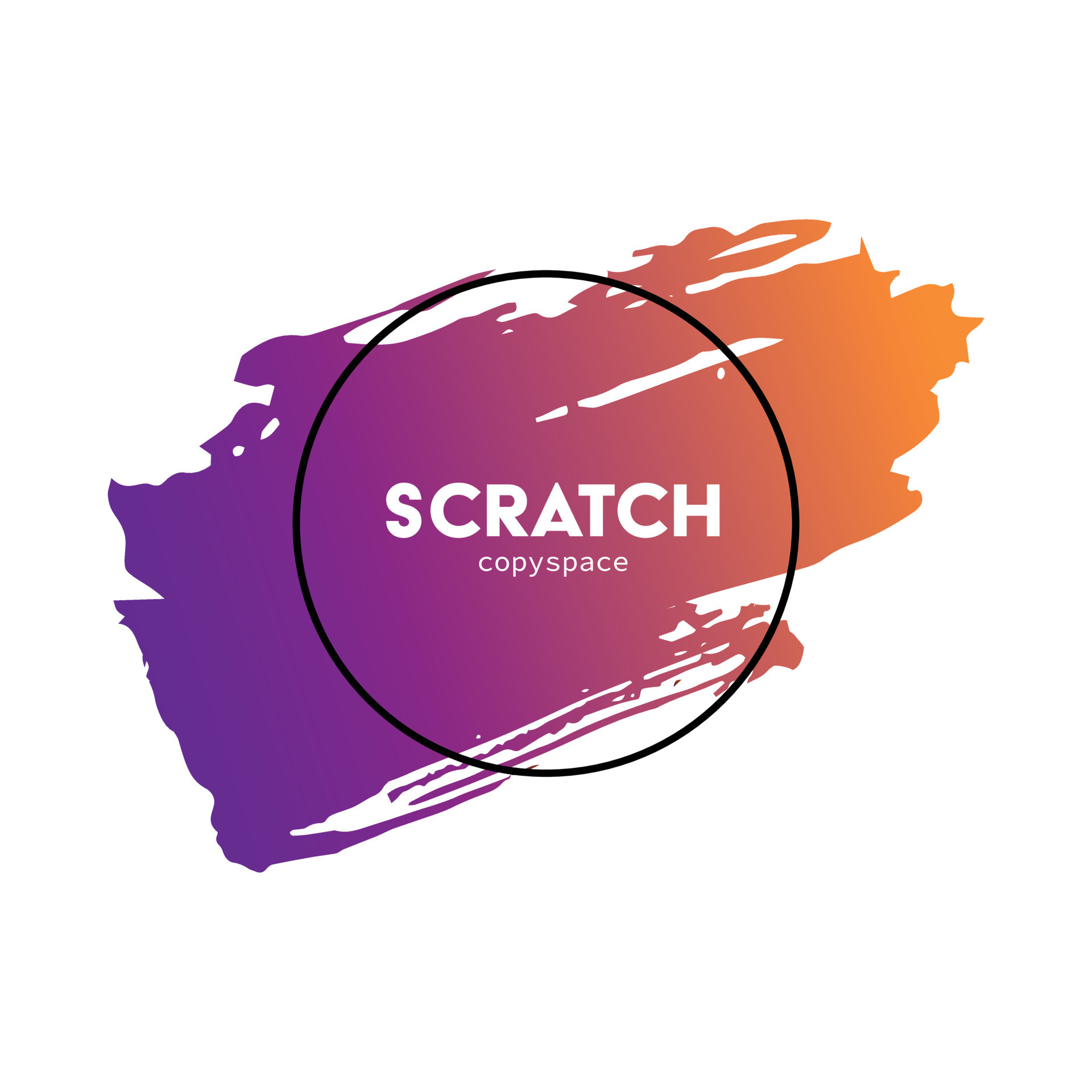 Colorful Gradient Ink Strokes For Graphic Design Elements Copy Space And Lower Third Abstract