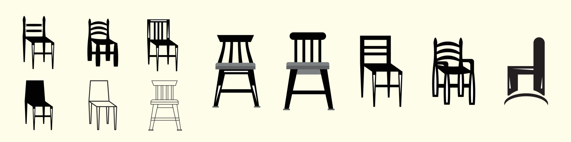 vector collection of chairs, Chairs, Chair, and Seating icons set ... vector collection of chairs, Chairs, Chair, and Seating icons set ...
