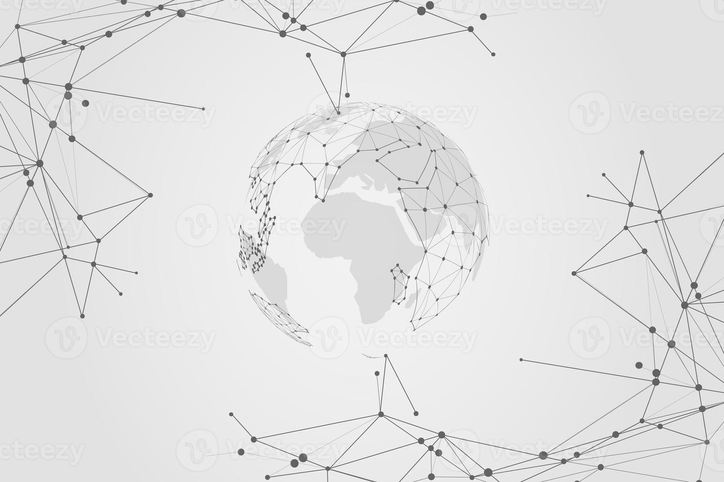 Abstract Connecting Dots Polygonal Background Connection Technology Design 10554753 Stock