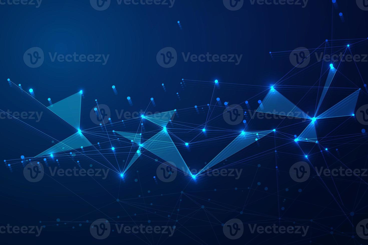 Abstract Connecting Dots Polygonal Background Connection Technology Design 10554764 Stock