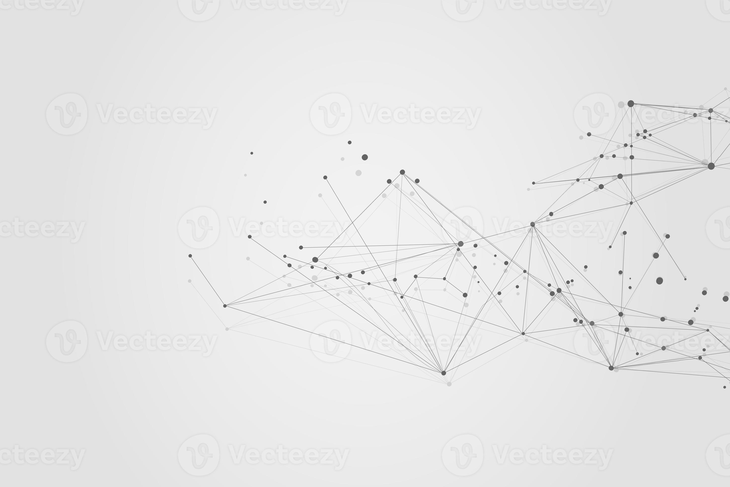 Abstract Connecting Dots Polygonal Background Connection Technology