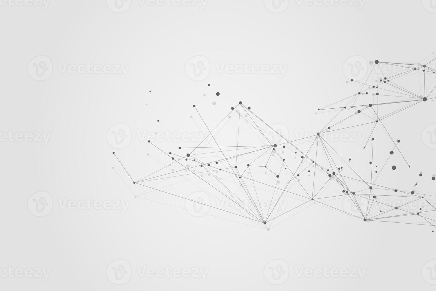 Abstract Connecting Dots Polygonal Background Connection Technology