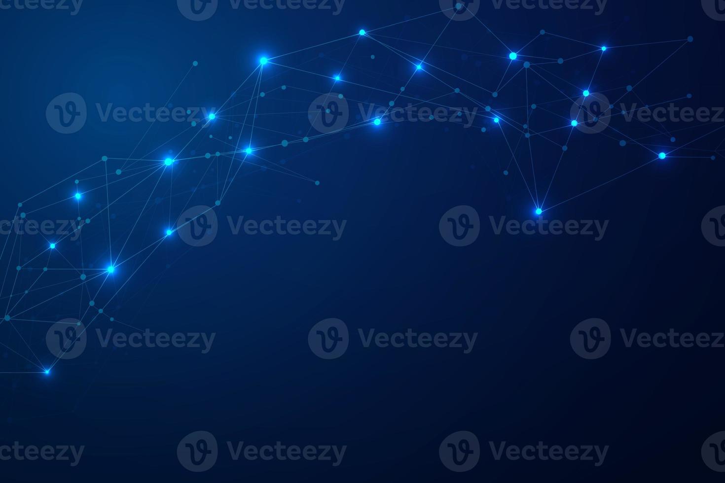 Abstract Connecting Dots Polygonal Background Connection Technology Design 10554795 Stock