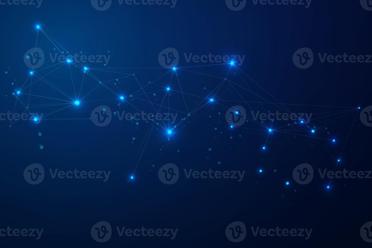 Abstract Connecting Dots Polygonal Background Connection Technology Design 10554828 Stock