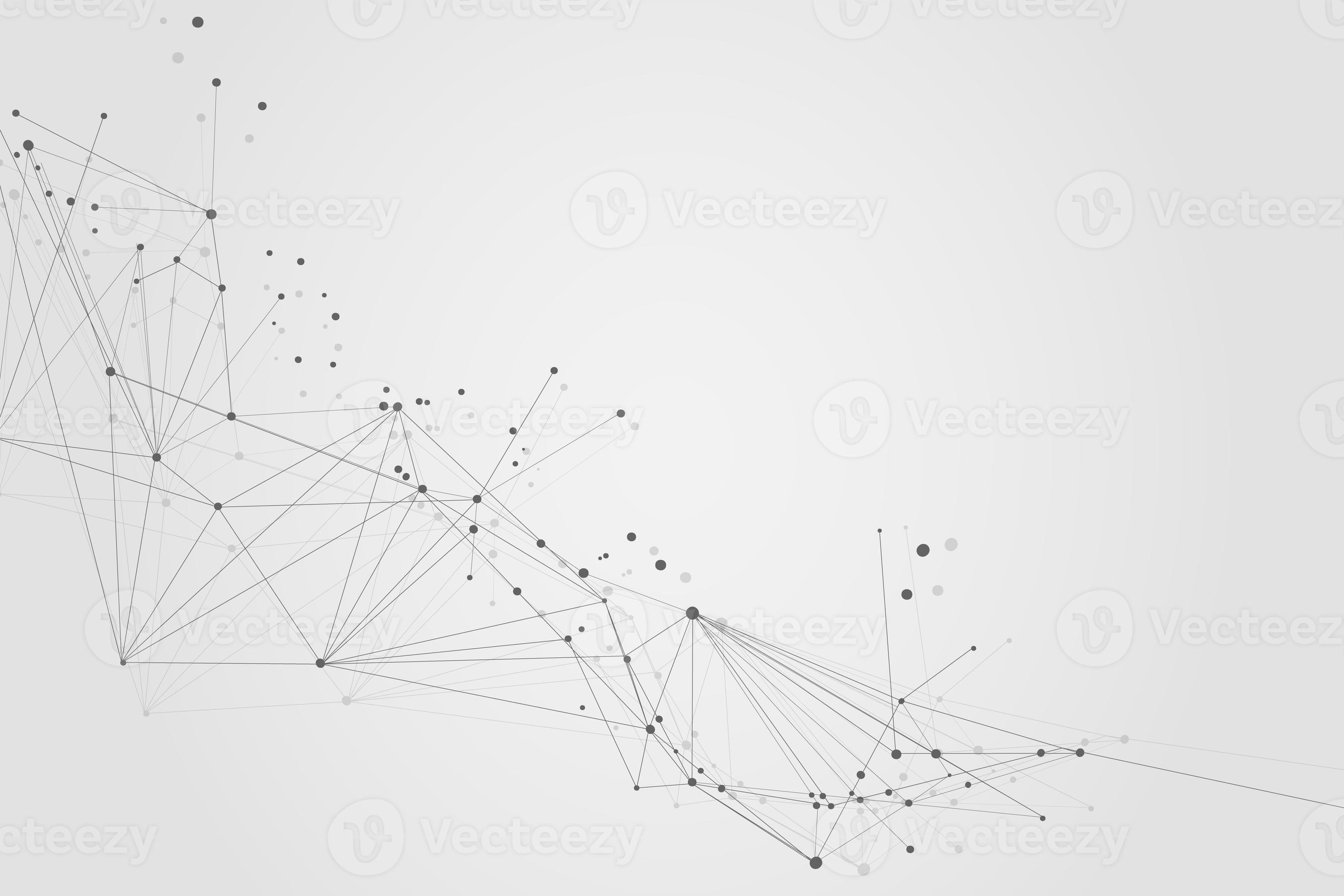 Abstract Connecting Dots Polygonal Background Connection Technology