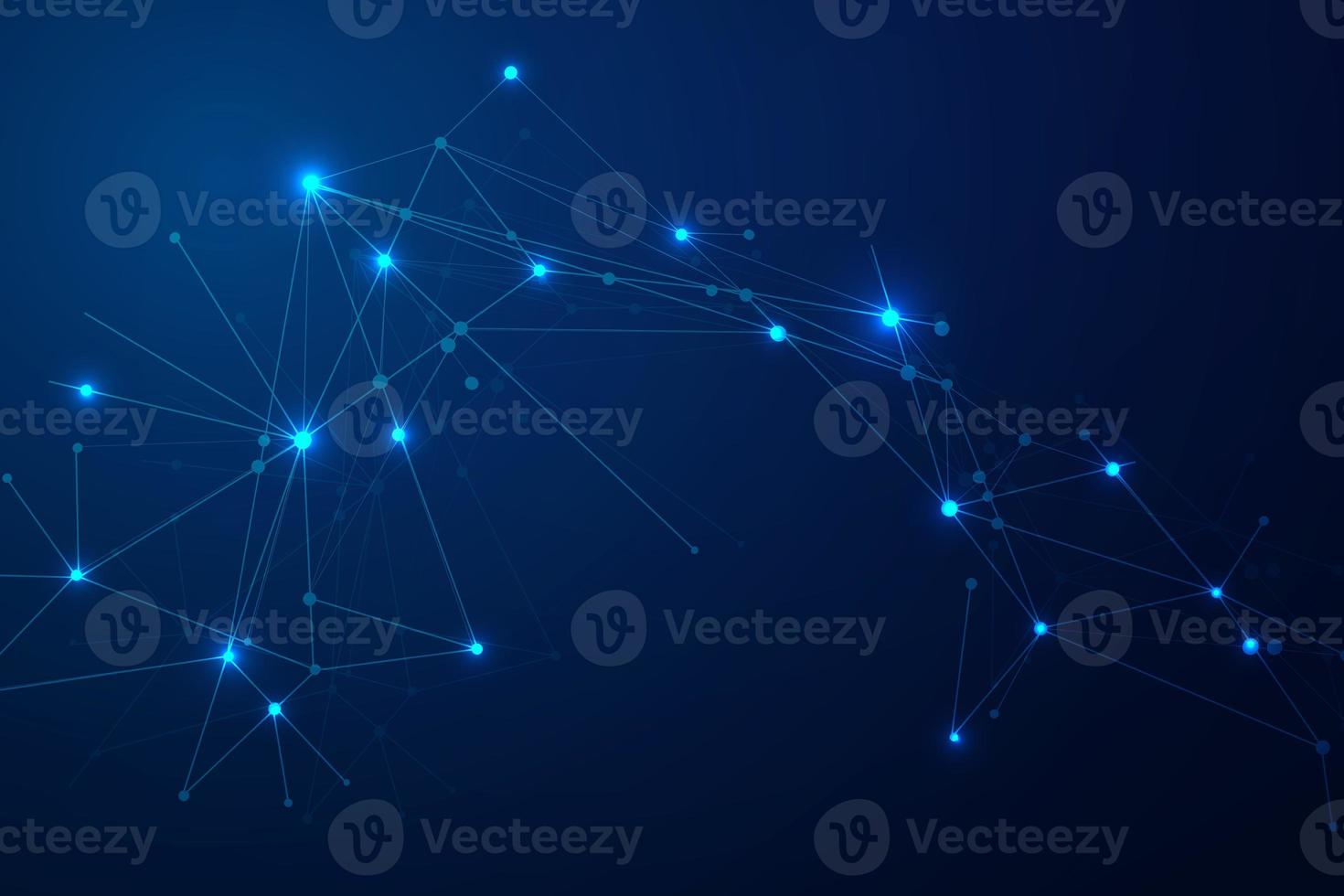 Abstract Connecting Dots Polygonal Background Connection Technology Design 10554891 Stock