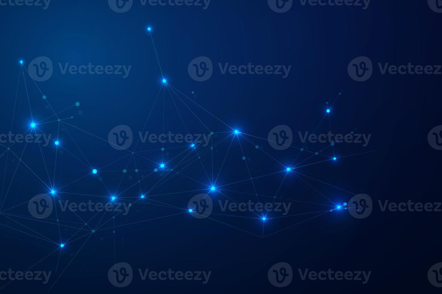 Abstract Connecting Dots Polygonal Background Connection Technology Design 10554898 Stock