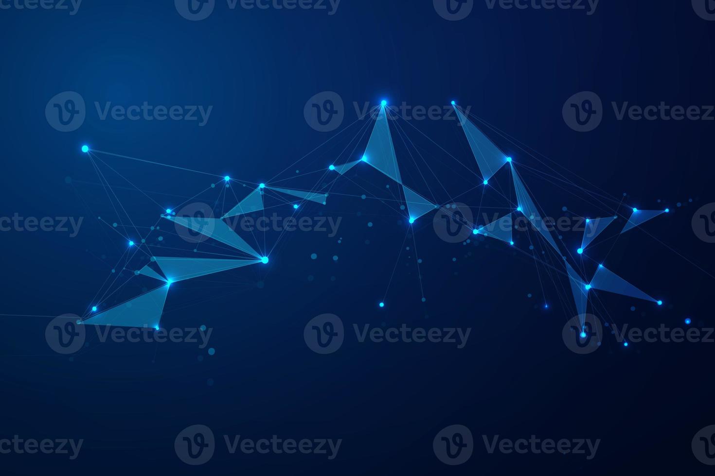 Abstract Connecting Dots Polygonal Background Connection Technology Design 10554903 Stock