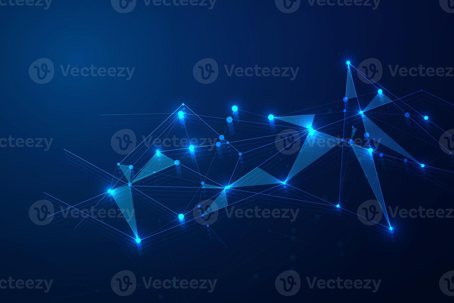 Abstract Connecting Dots Polygonal Background Connection Technology Design 10554939 Stock