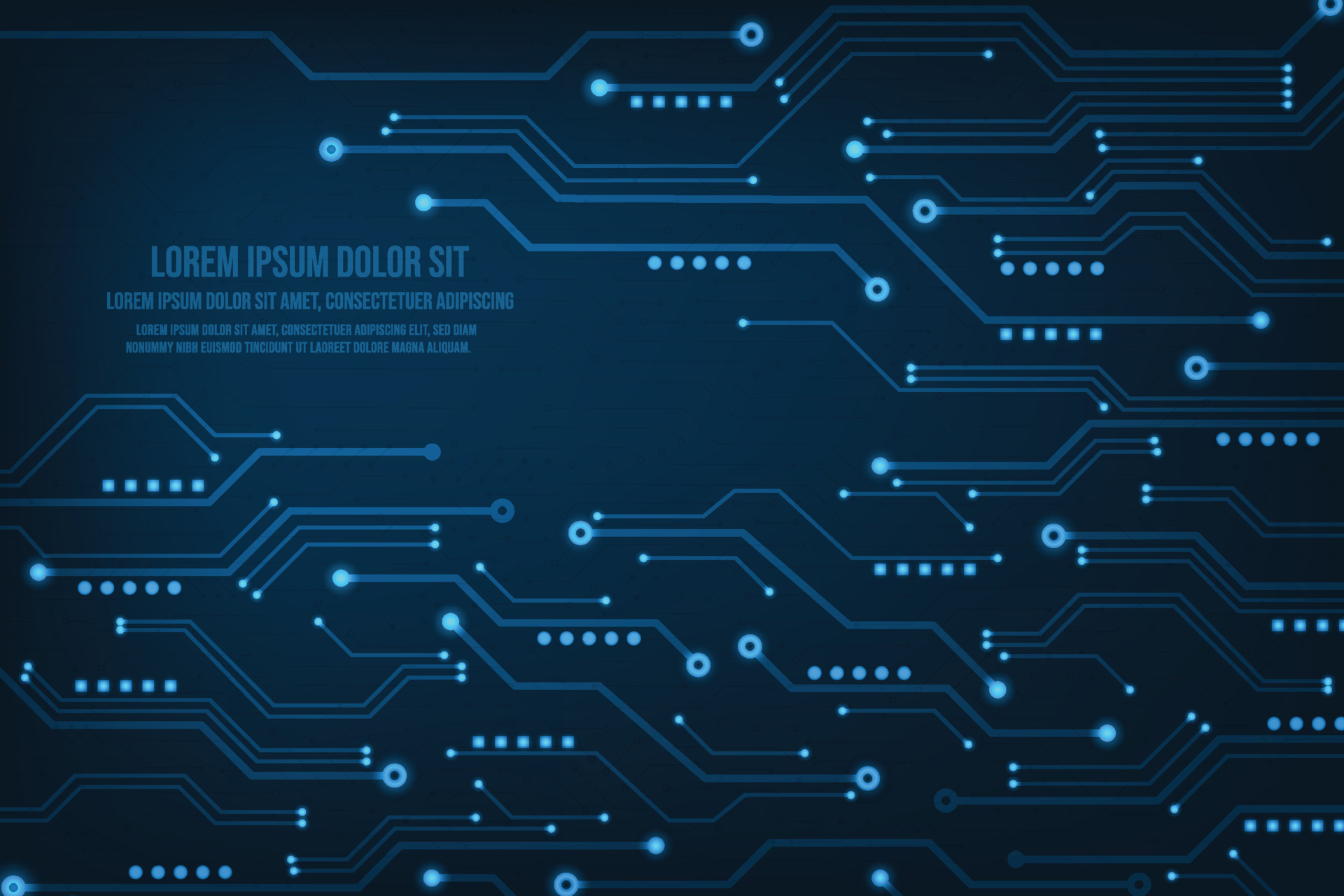 Vector Abstract Futuristic Technology Circuit Board Banner Background Design 10556302 Vector