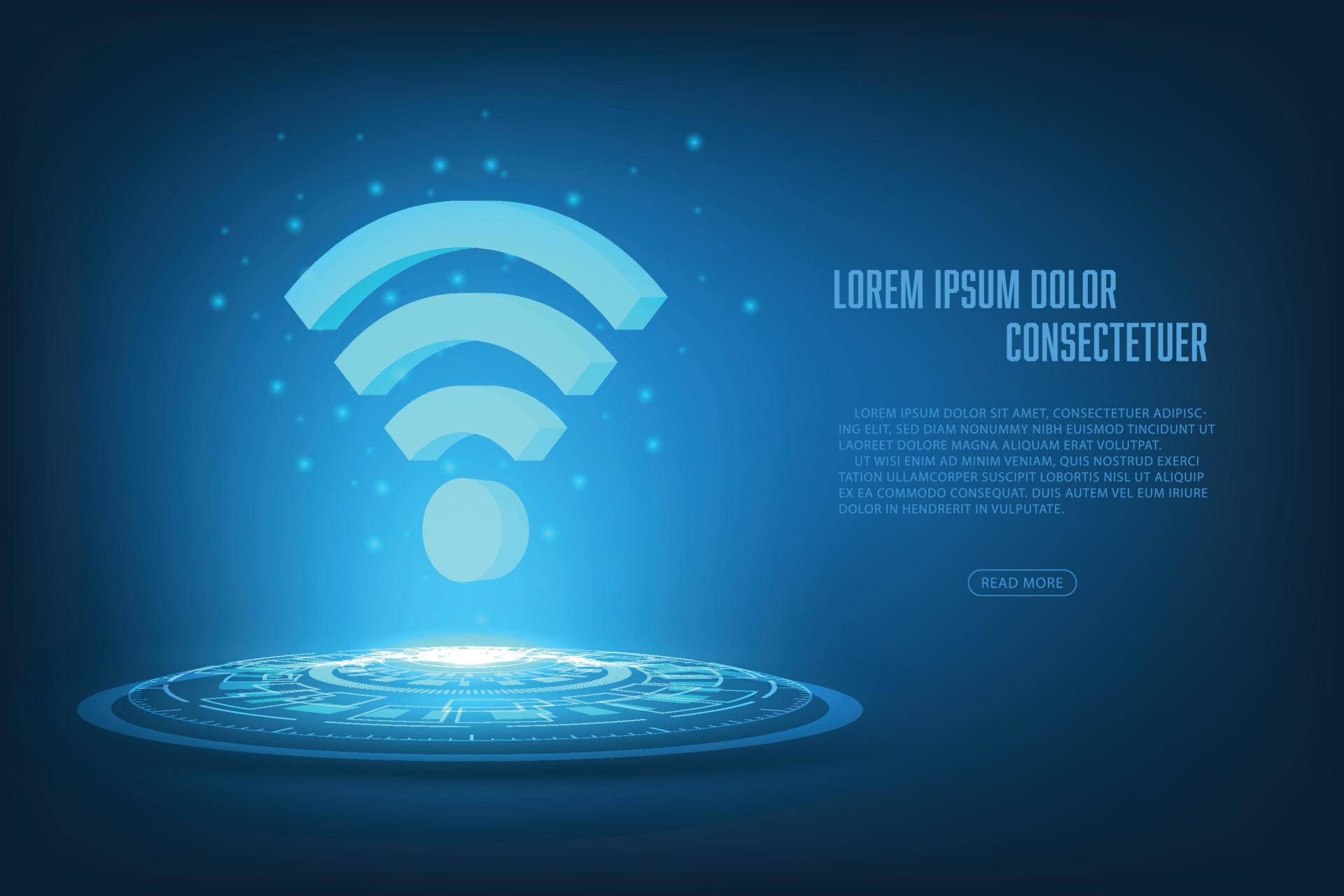 Vector abstract technology wifi concept design for banner background ... Vector abstract technology wifi concept design for banner background ...