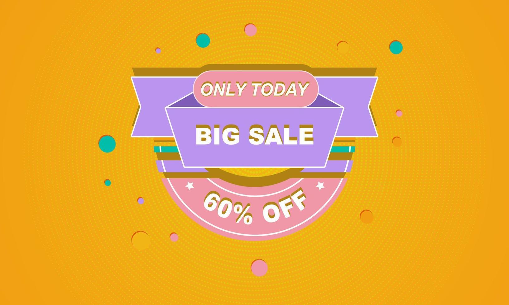 Big Sale Banner Template Colorfull 10559214 Vector Art At Vecteezy