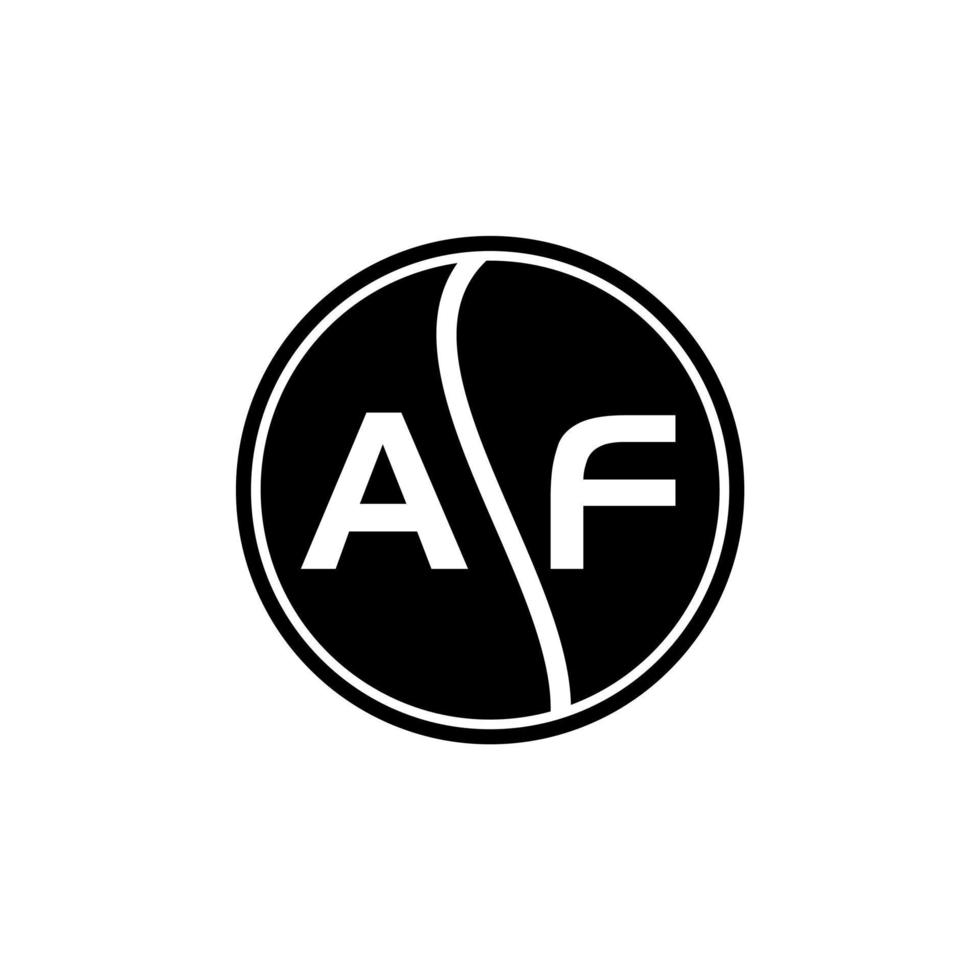 diseño de logotipo de letra af sobre fondo negro. concepto de logotipo ... diseño de logotipo de letra af sobre fondo negro. concepto de logotipo ...