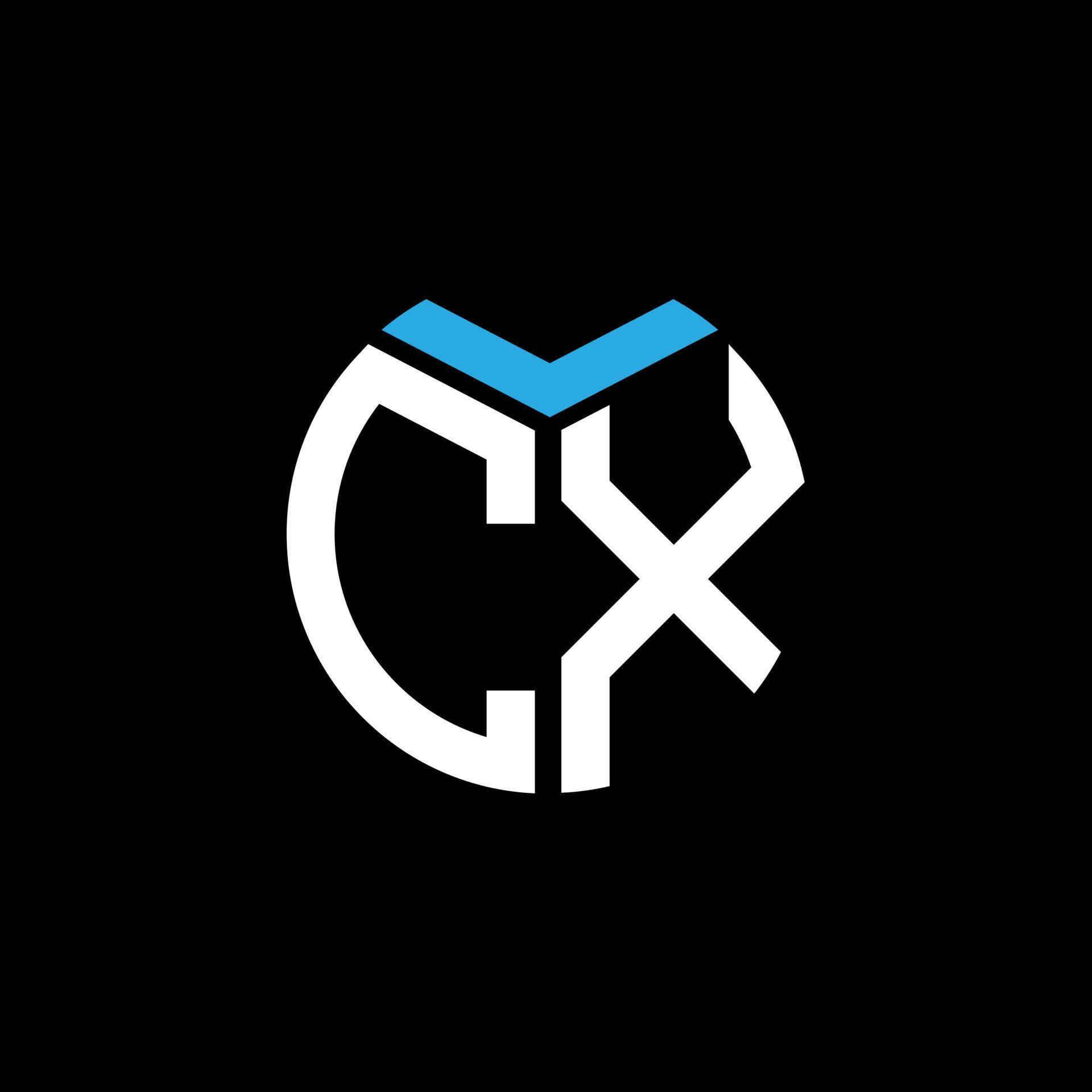 cx concepto de logotipo de letra de círculo creativo. diseño de letras cx. 10559301 Vector en ...