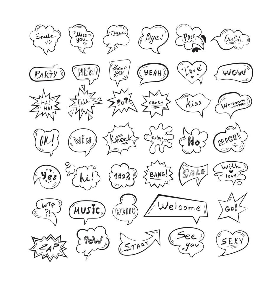 Speech Balloons Collection 10561532 Vector Art at Vecteezy Speech Balloons Collection 10561532 Vector Art at Vecteezy