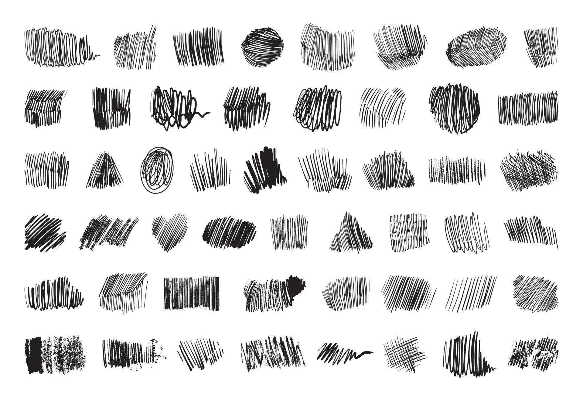 Scribble Texture Collection 10562584 Vector Art at Vecteezy