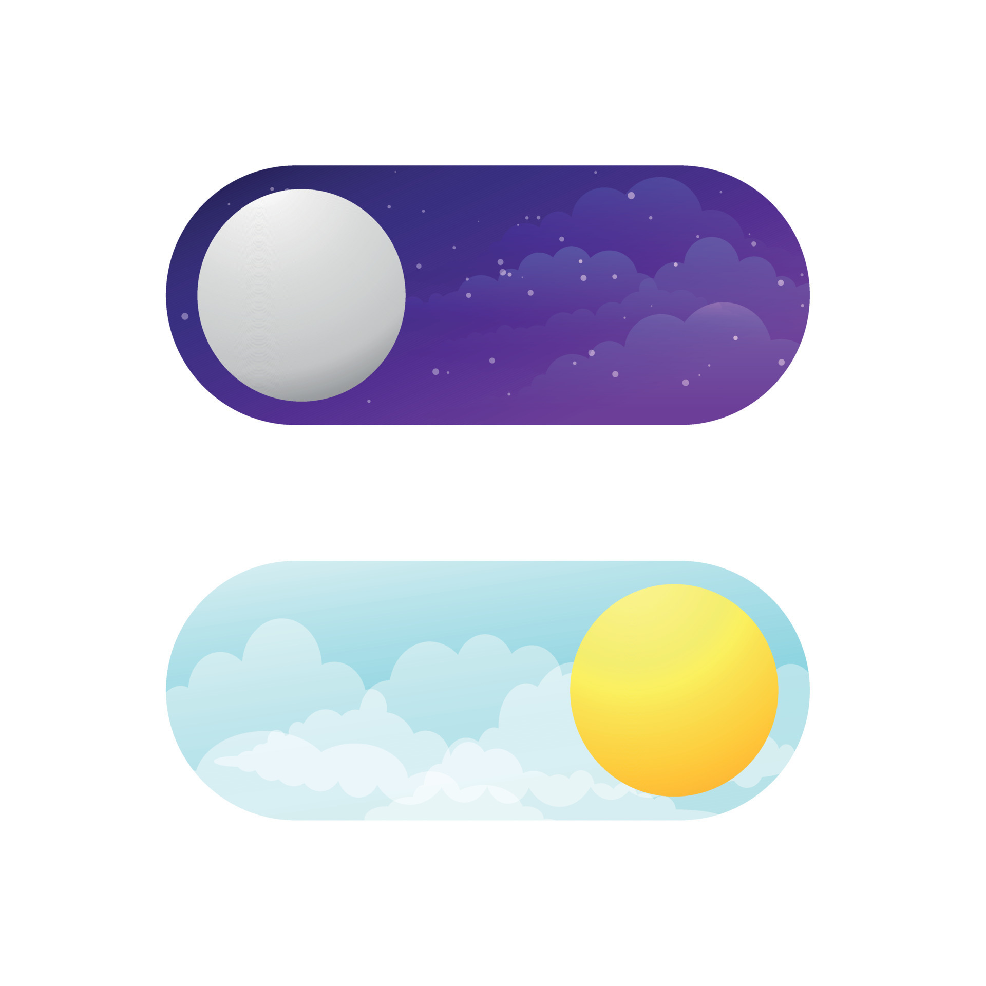 Day and night mode switcher. On Off Switch Element. Switch to dark or light mode. 10563725 ...