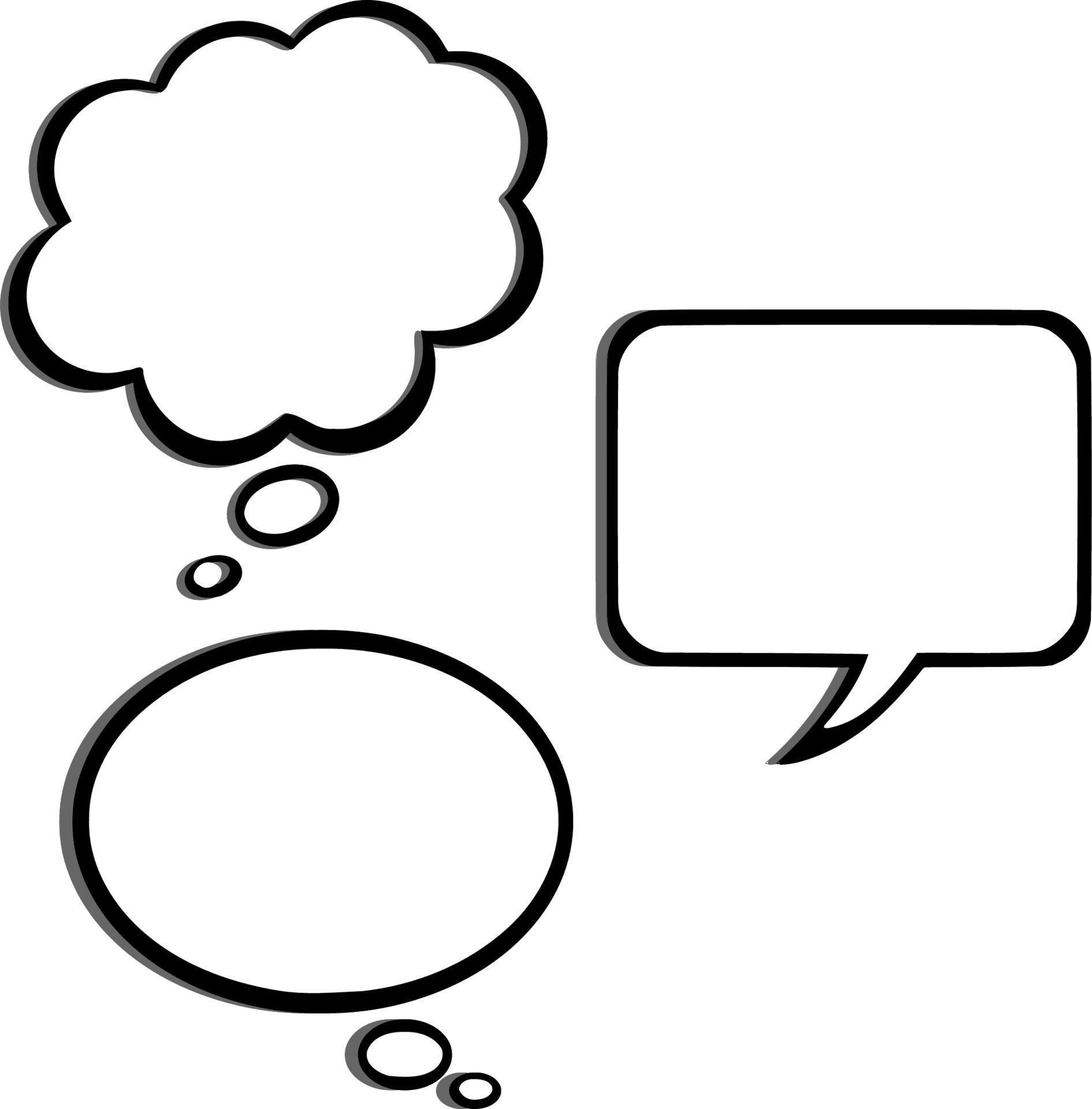three speech bubbles 10566167 Vector Art at Vecteezy