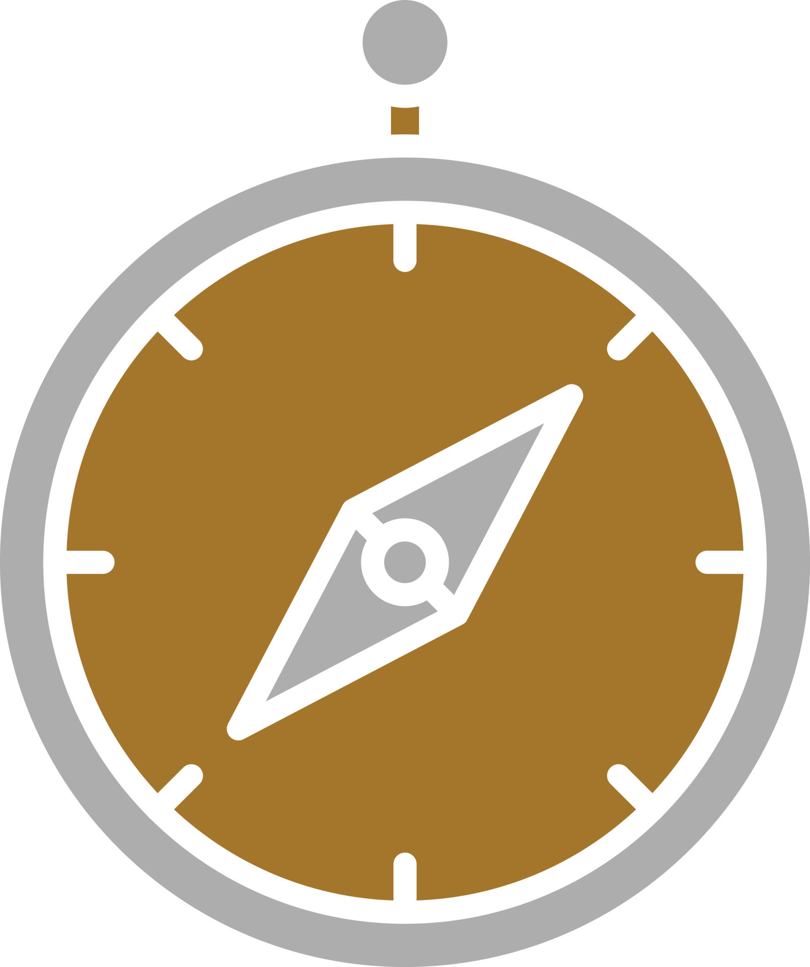 Army Compass Icon Style 10566253 Vector Art At Vecteezy