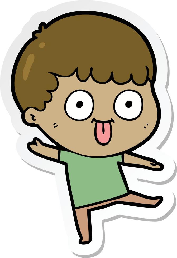 pegatina de un niño tonto de dibujos animados 10566371 Vector en Vecteezy pegatina de un niño tonto de dibujos animados 10566371 Vector en Vecteezy