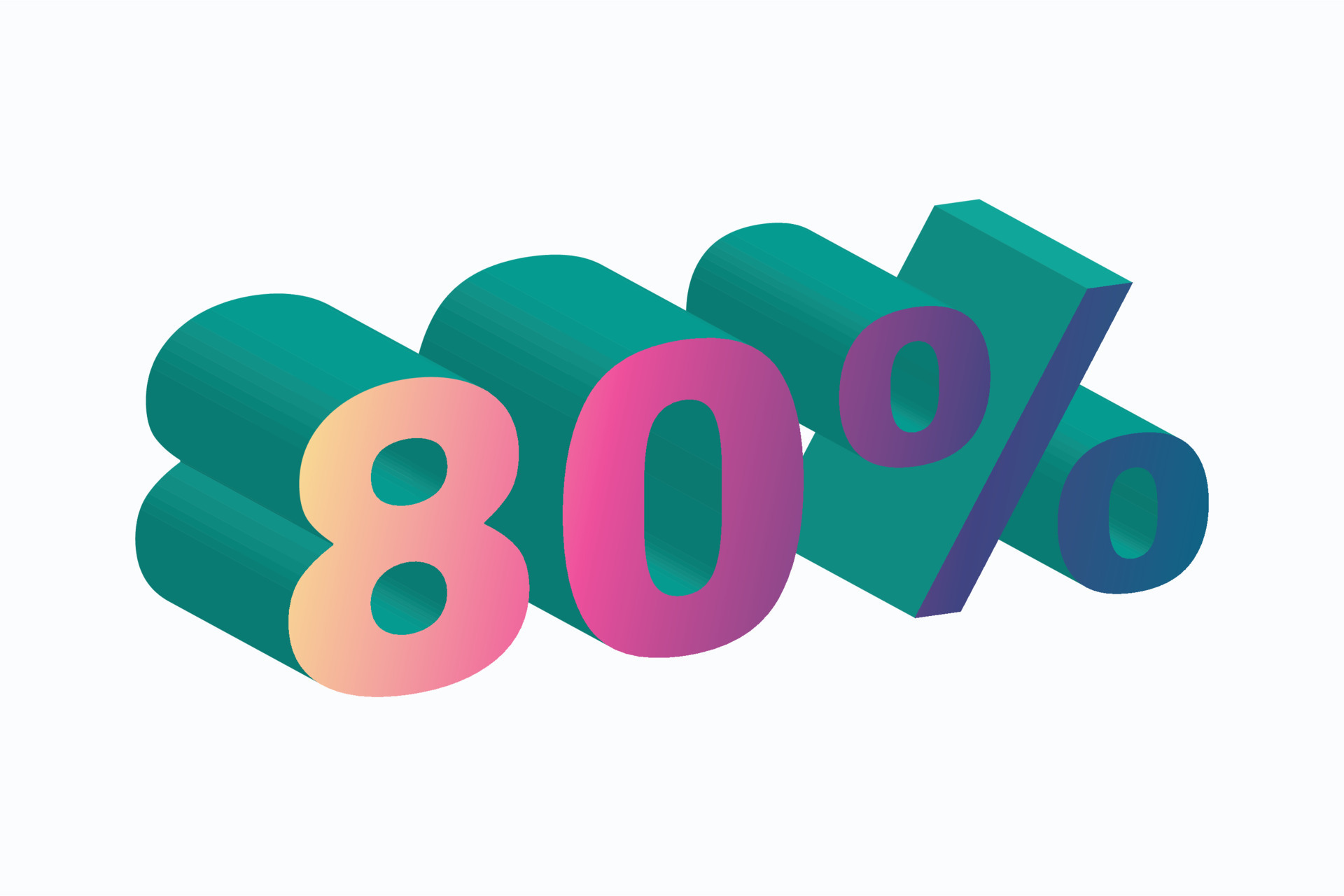 3D Red Discount numbers on podium with shopping bag and gift box vector ...