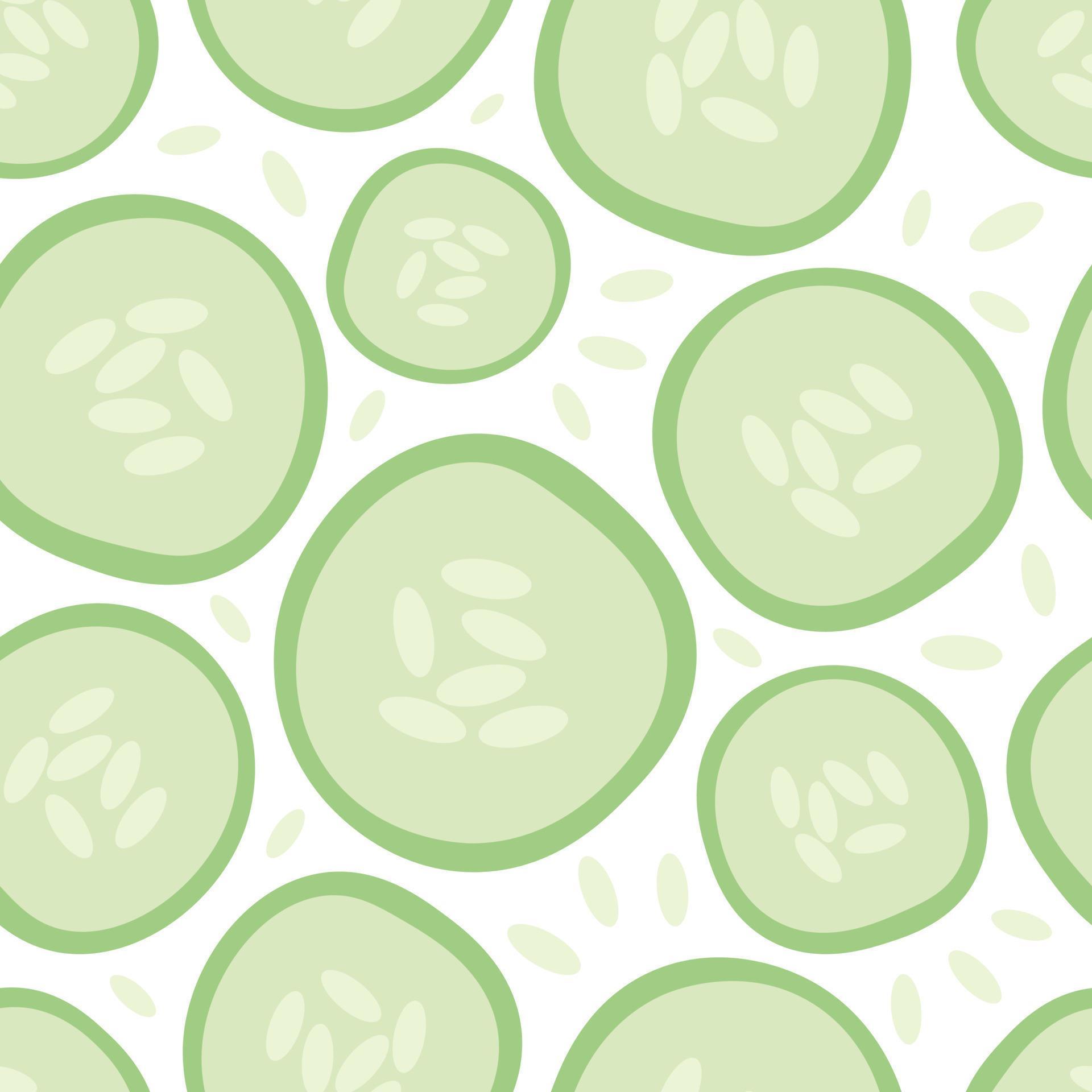 Cute cucumber seamless pattern on white background 10567836 Vector Art at Vecteezy
