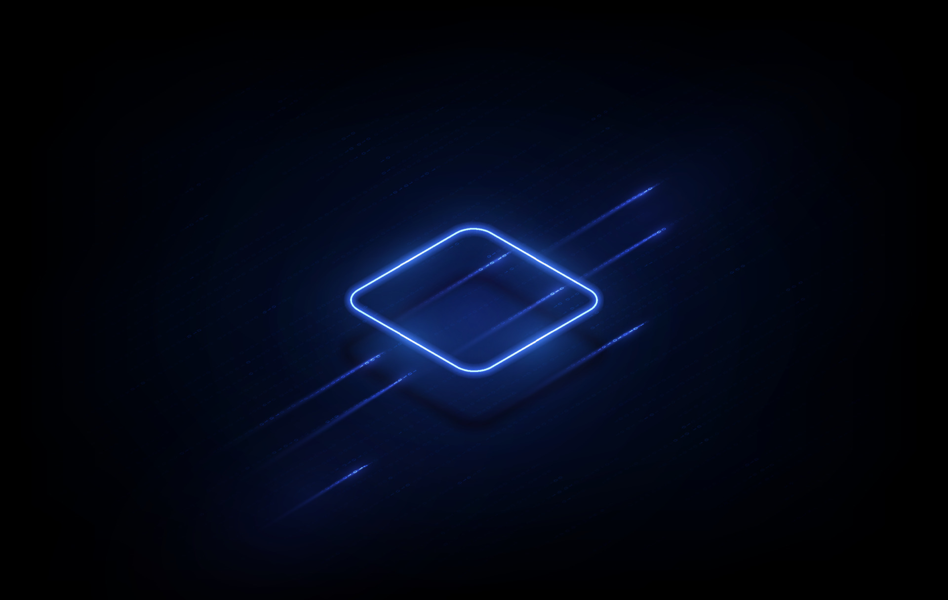 Abstract Technology Chip Processor Background Circuit Board And Html Code3d Illustration Blue