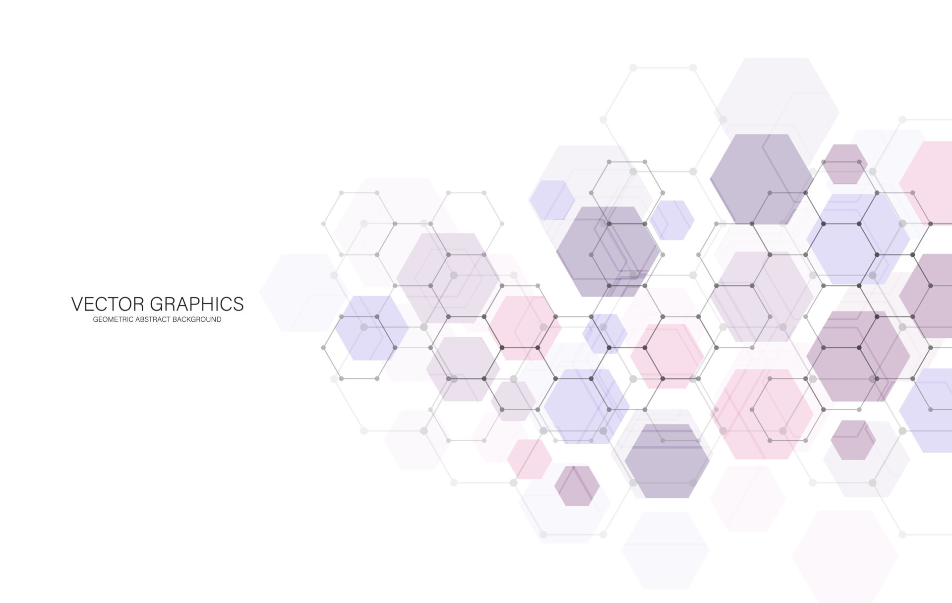 Geometric Abstract Background With Hexagons Structure Molecule And