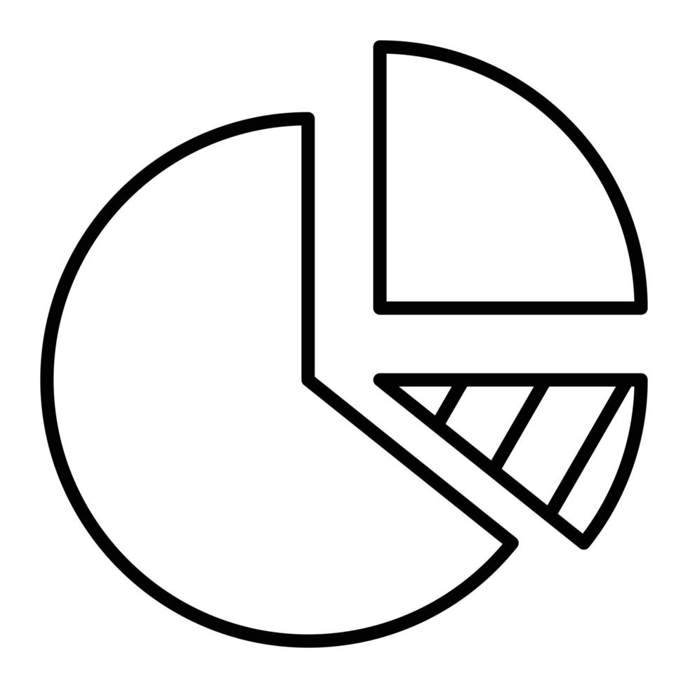 Pie Chart Line Icon 10571789 Vector Art at Vecteezy Pie Chart Line Icon 10571789 Vector Art at Vecteezy