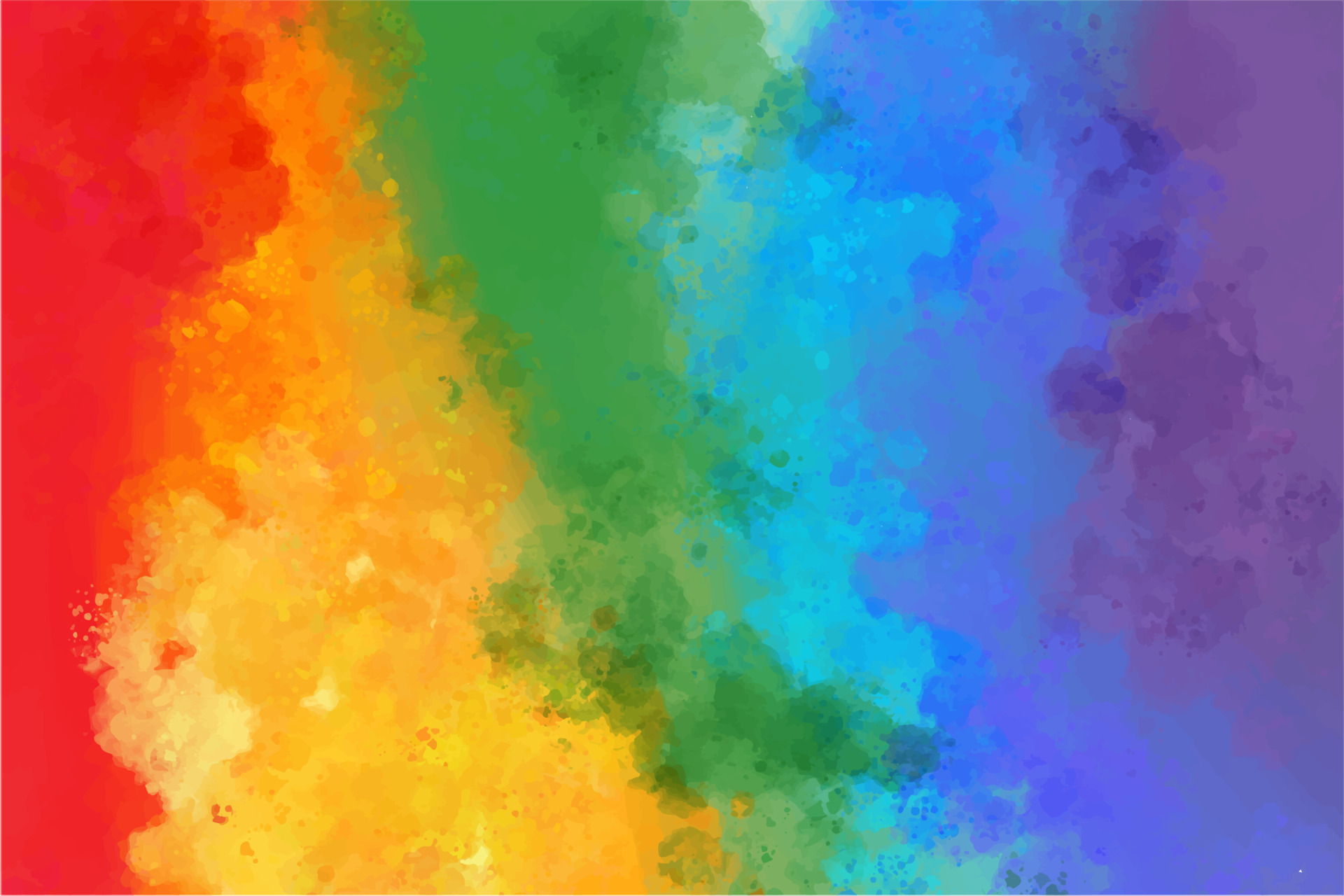 Watercolor background, in the colors of the rainbow, multicolored ...