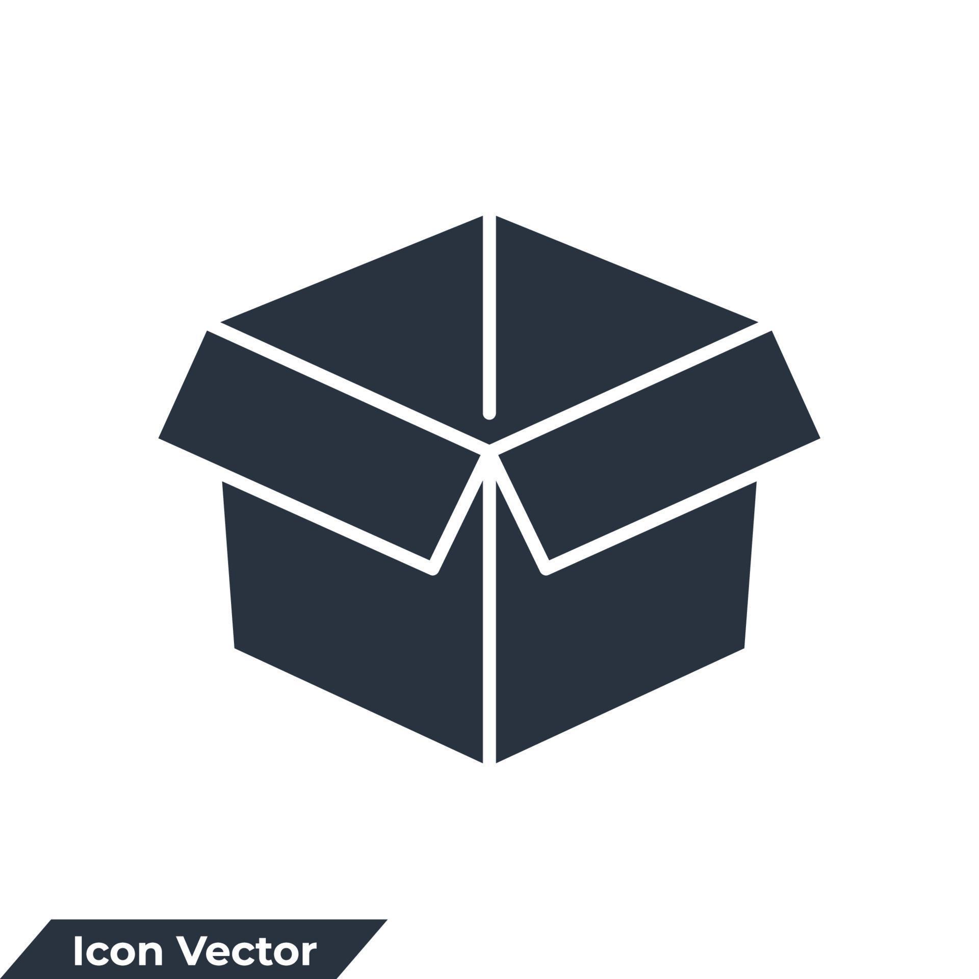 packaging icon logo vector illustration. box symbol template for ...
