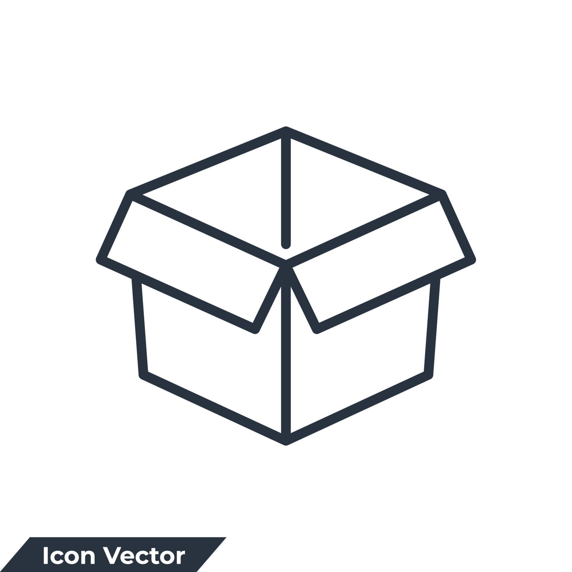 packaging icon logo vector illustration. box symbol template for ...