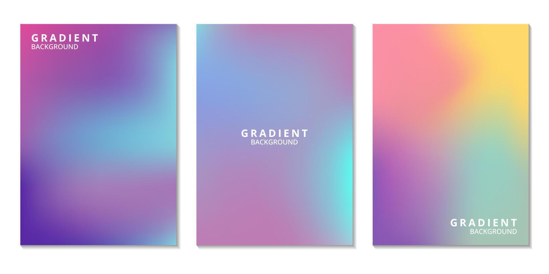 Collection of colorful gradient background 10586177 Vector Art at Vecteezy