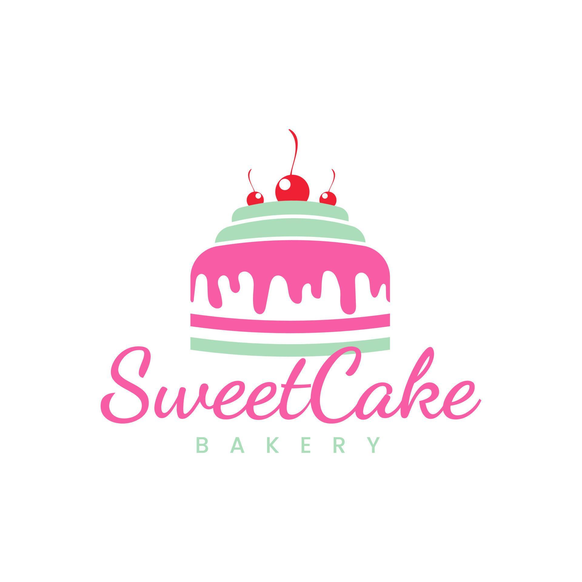 Sweet Cake Logo Cupcake Logo Icon Vector Design Template Sweet Shop