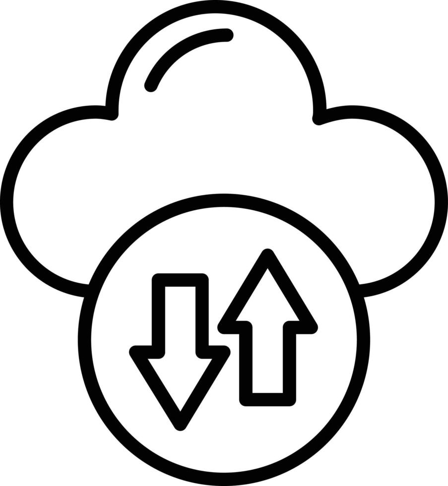 Cloud Computing Line Icon 10589801 Vector Art At Vecteezy