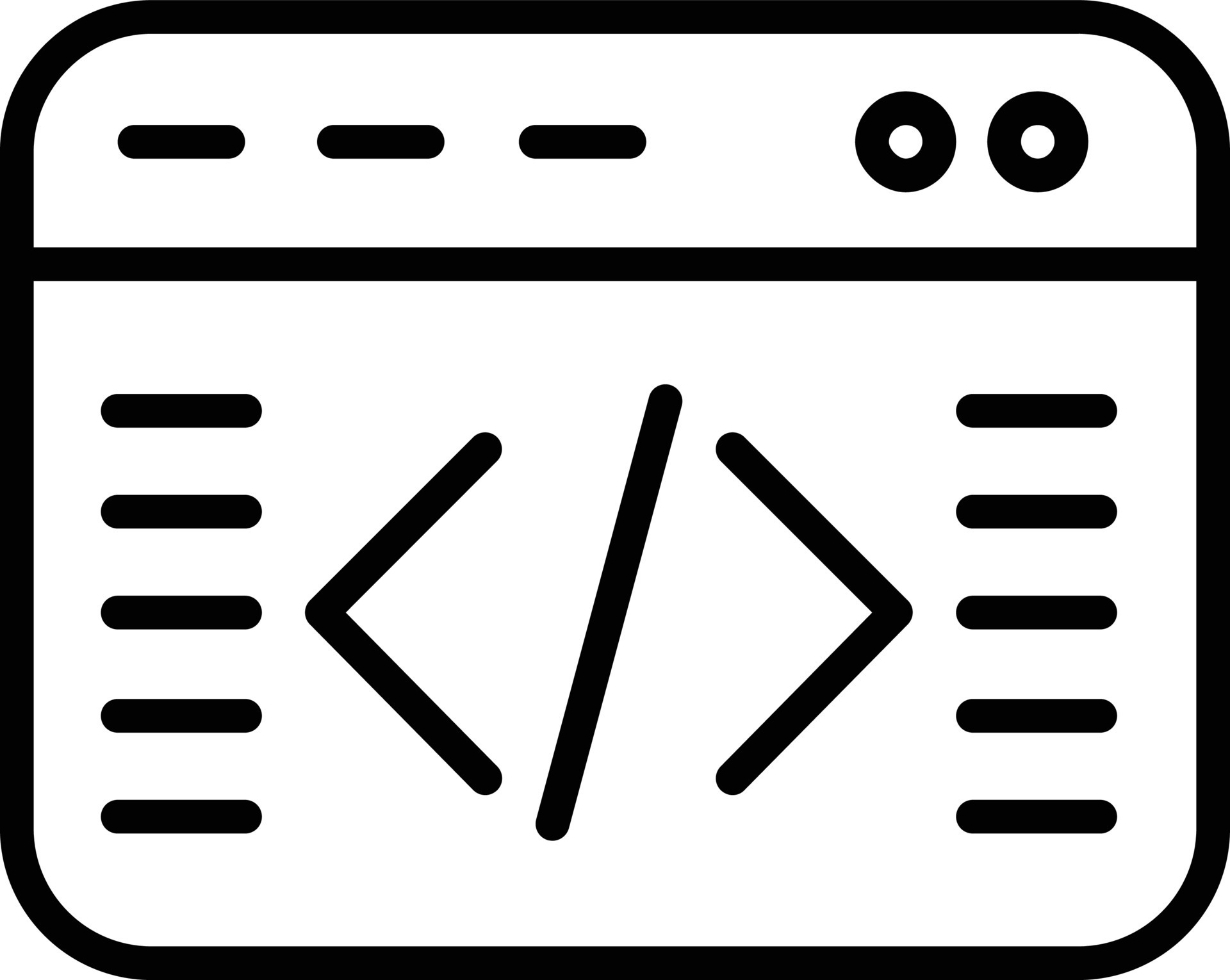Coding Line Icon 10593847 Vector Art at Vecteezy Coding Line Icon 10593847 Vector Art at Vecteezy