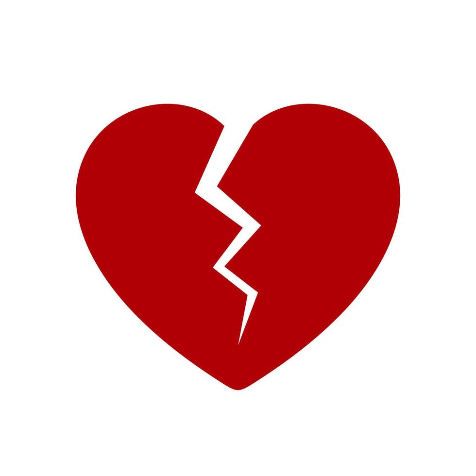 Red broken heart icon, vector 10594894 Vector Art at Vecteezy Red broken heart icon, vector 10594894 Vector Art at Vecteezy