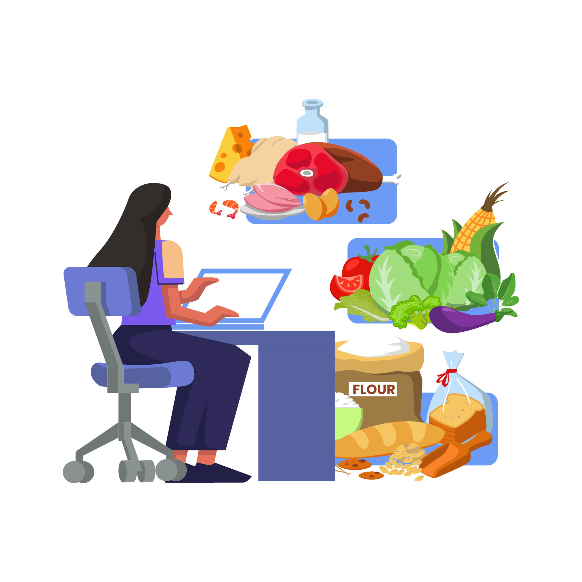 Health and nutrition workshop flat style illustration design 10596590 ... Health and nutrition workshop flat style illustration design 10596590 ...