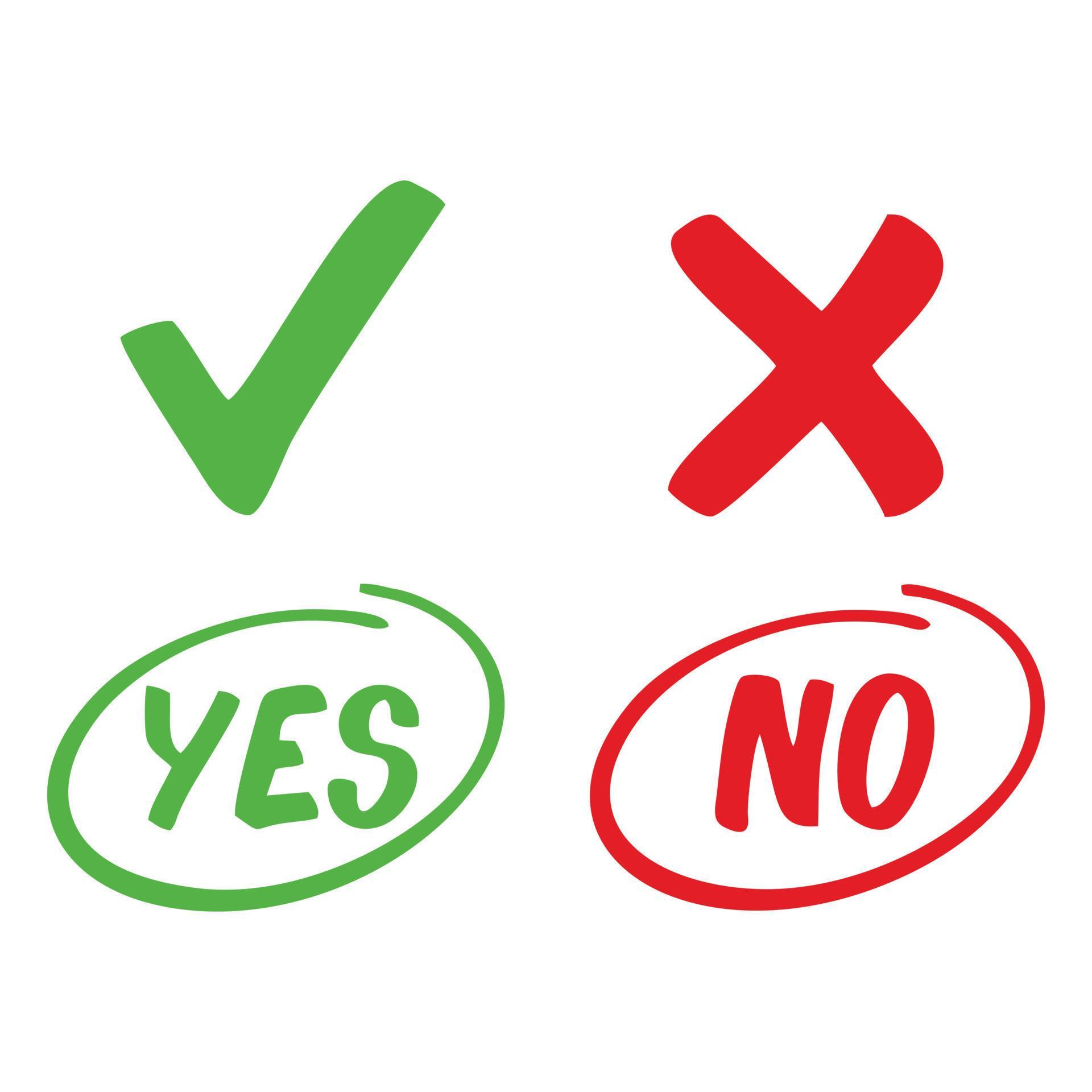 Yes or No button selection vector illustration. Suitable for graphic ...