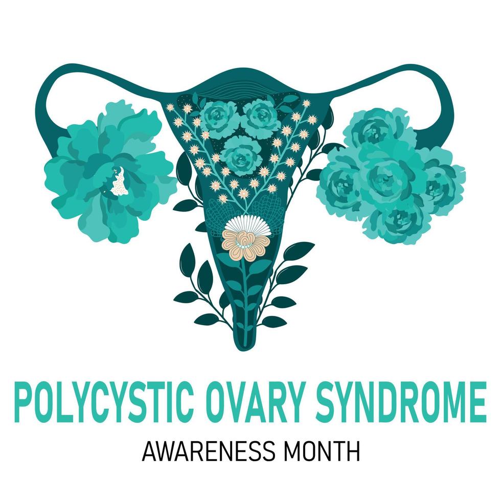 Polycystic Ovary Syndrome Month 10597637 Vector Art At Vecteezy