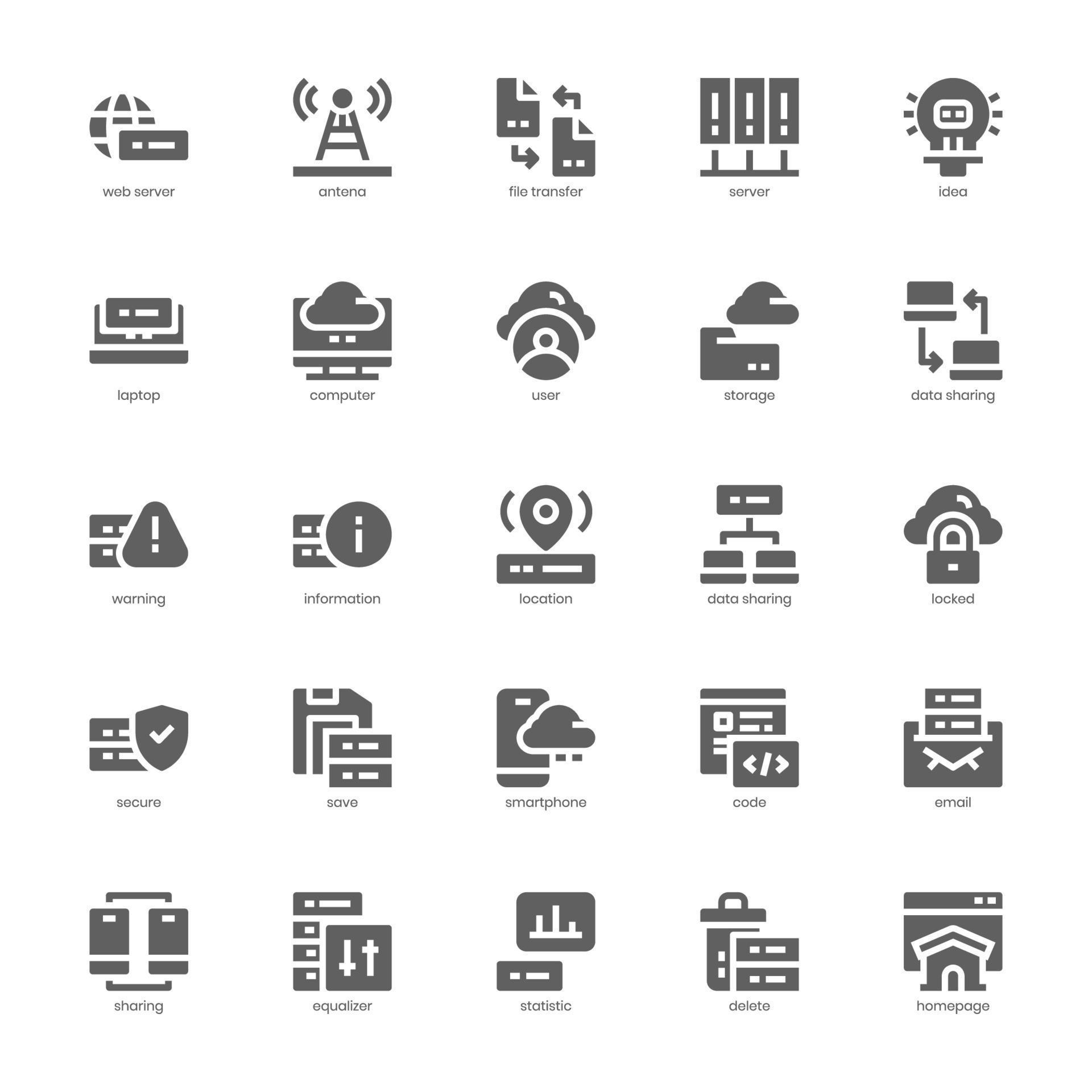 Web Hosting icon pack for your website, mobile, presentation, and logo design. Web Hosting icon ...