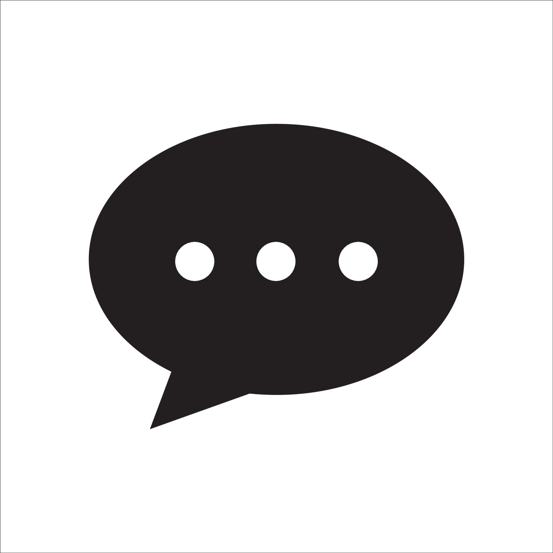 message icon logo vector design 10600545 Vector Art at Vecteezy